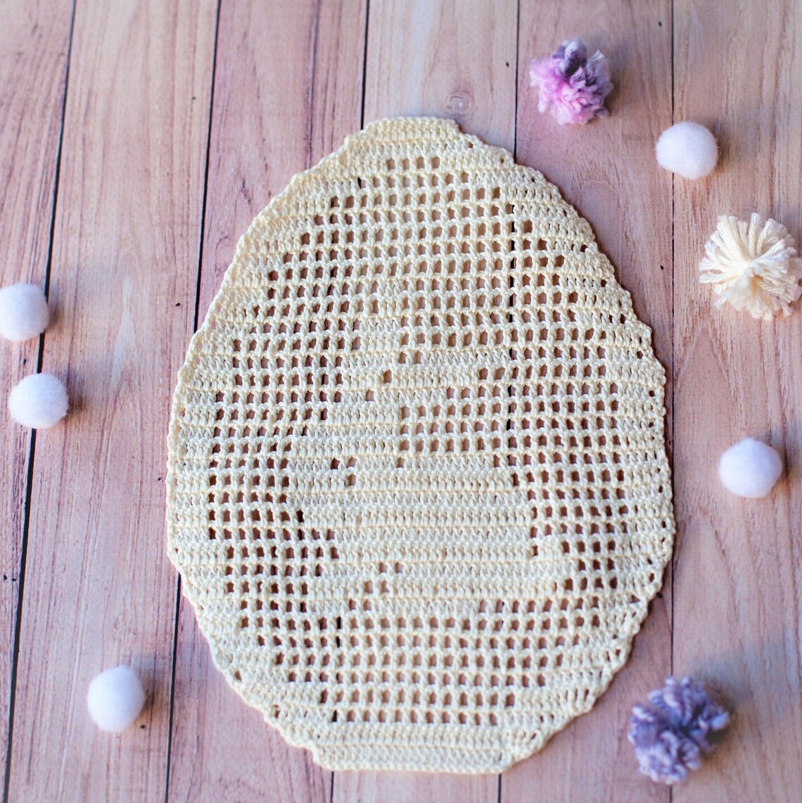 Beginner Crochet Pattern for Easter Pot Holders Bunny Round - Etsy