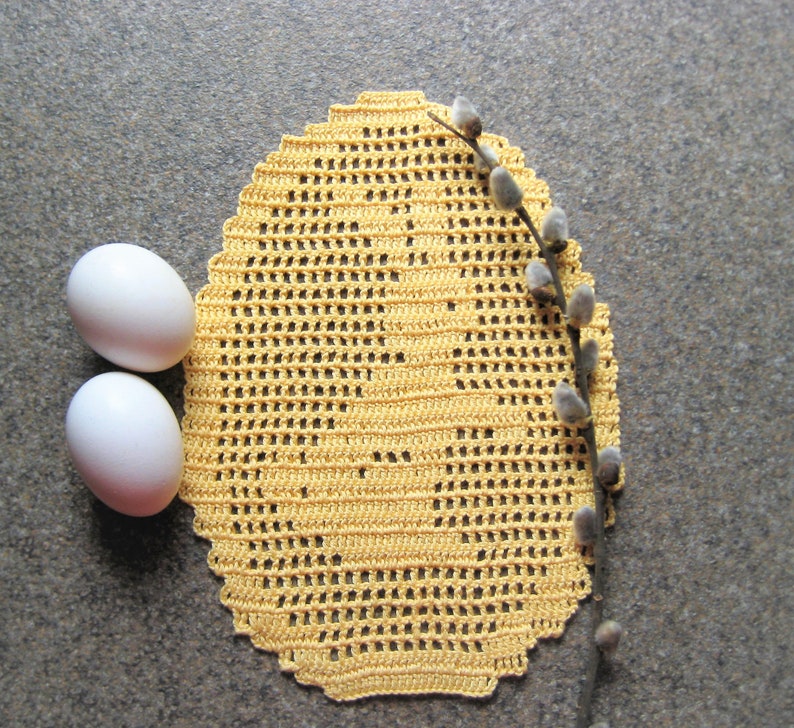 Bunny Easter Coaster Crochet Pattern Easter Doily - Etsy