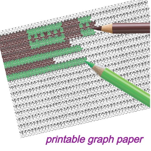 Knit Stitch Graph Paper Blank for Colorwork Charts Knitting - Etsy