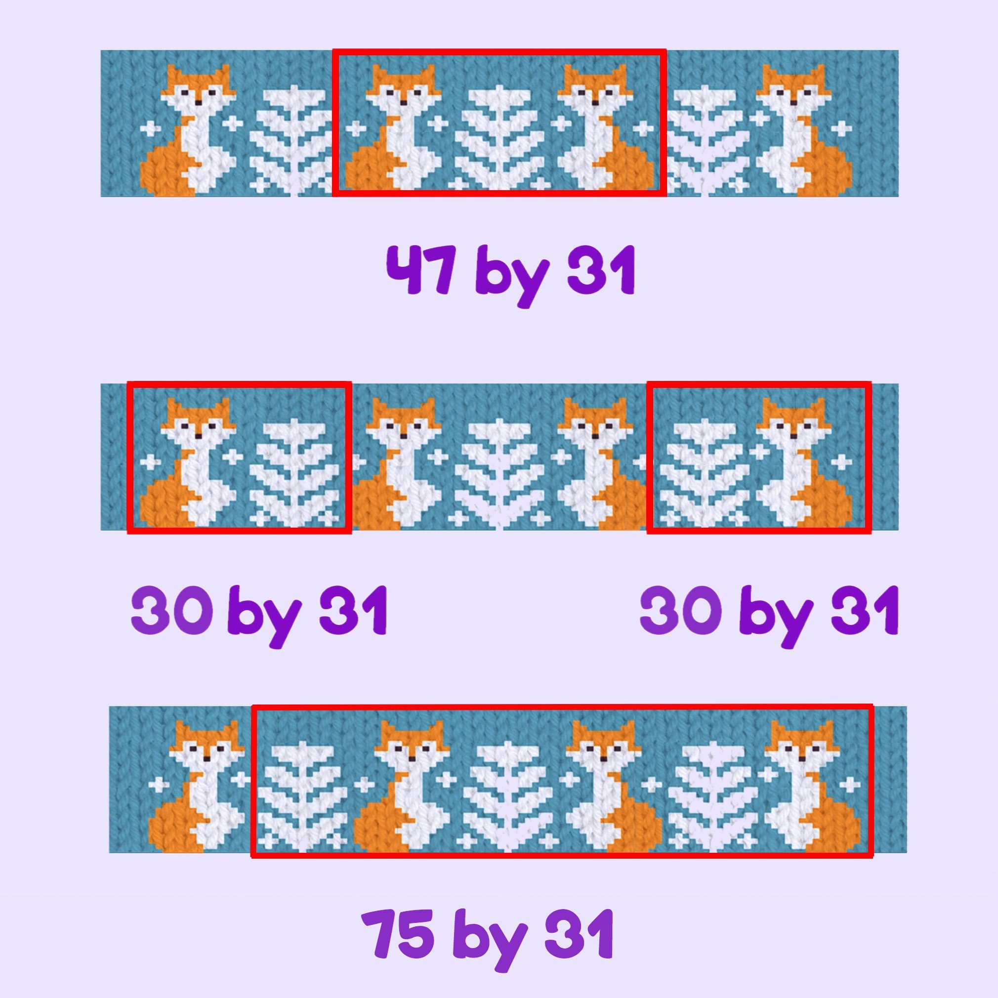 Fair Isle Cute Fox Knitting Pattern Stranded, Scandinavian Knit Animals ...