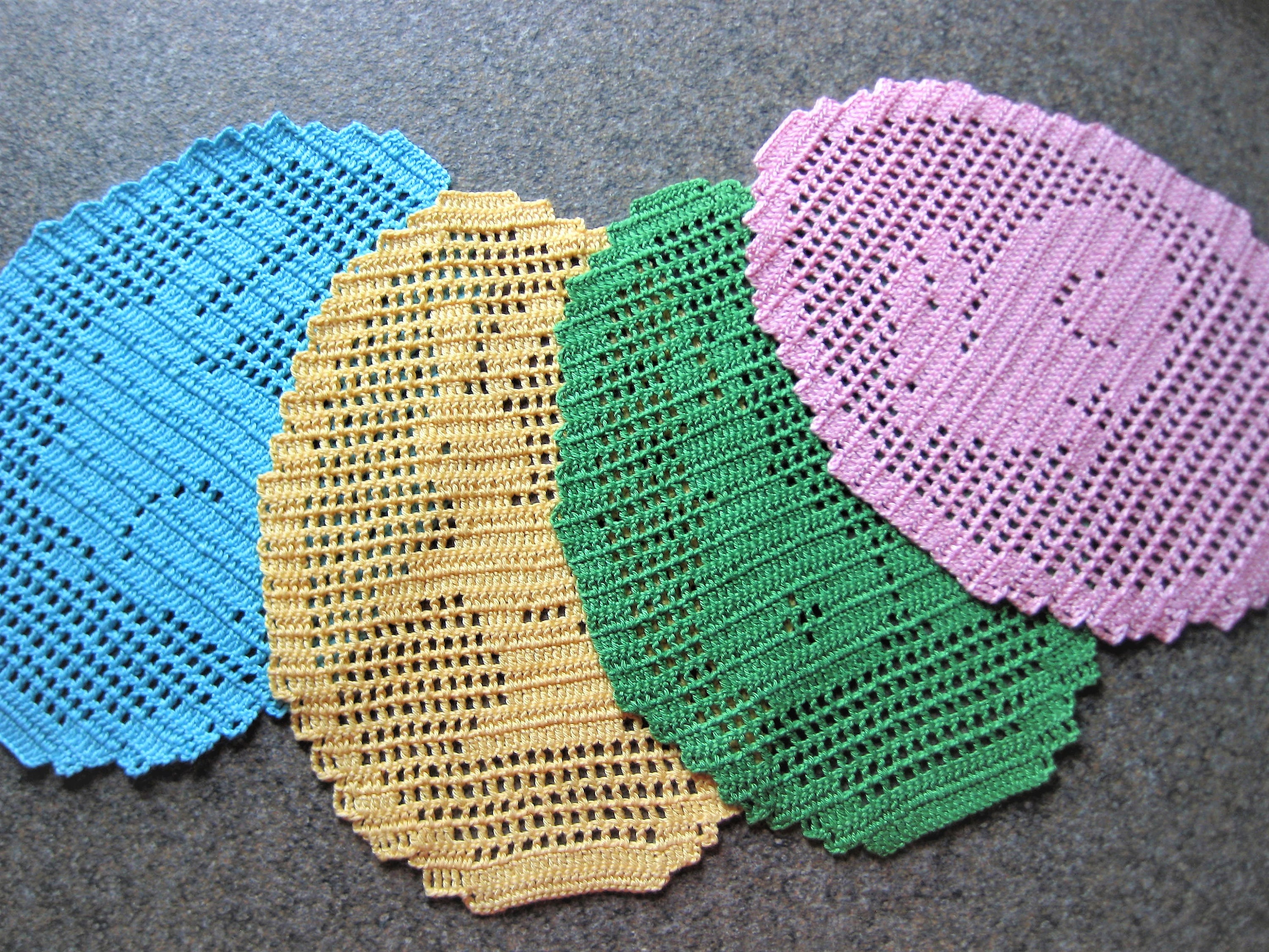 Crochet Easter Doily Pattern Crochet Easter Coaster Pattern - Etsy