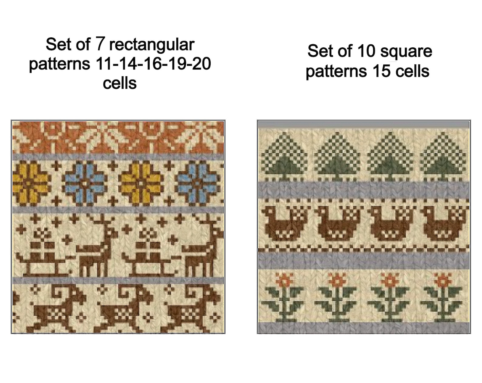 Scandinavian Knitting Patterns Fair Isle Charts Norwegian - Etsy