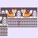 Fair Isle Fox Knitting Pattern: Scandinavian Stranded Knit (set of 5 ...
