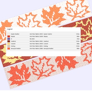 Fair Isle Leaf Knitting Pattern: Scandinavian Colorwork Charts (PDF) - Etsy