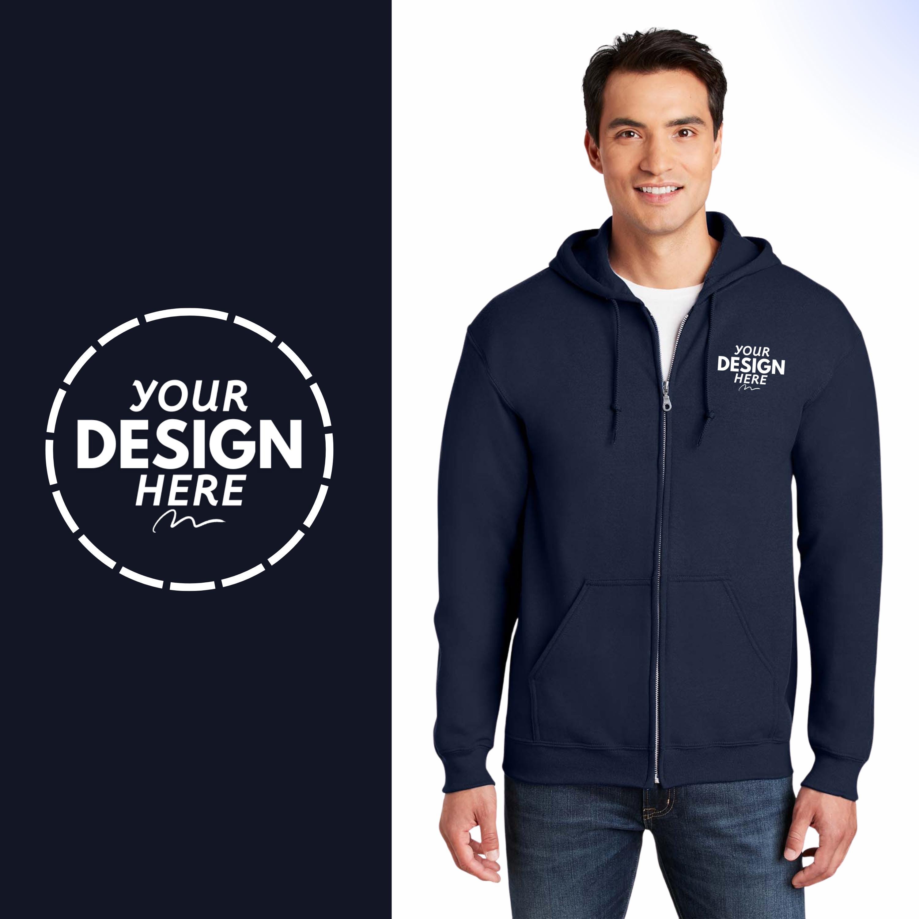 Custom Zipper Hoodie, Customized Picture Jacket, Custom Logo Printed ...