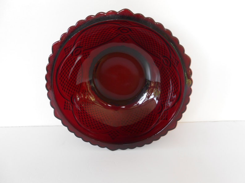 Vintage Avon Centennial Edition Cape Cod Ruby Red Bowl Avon - Etsy