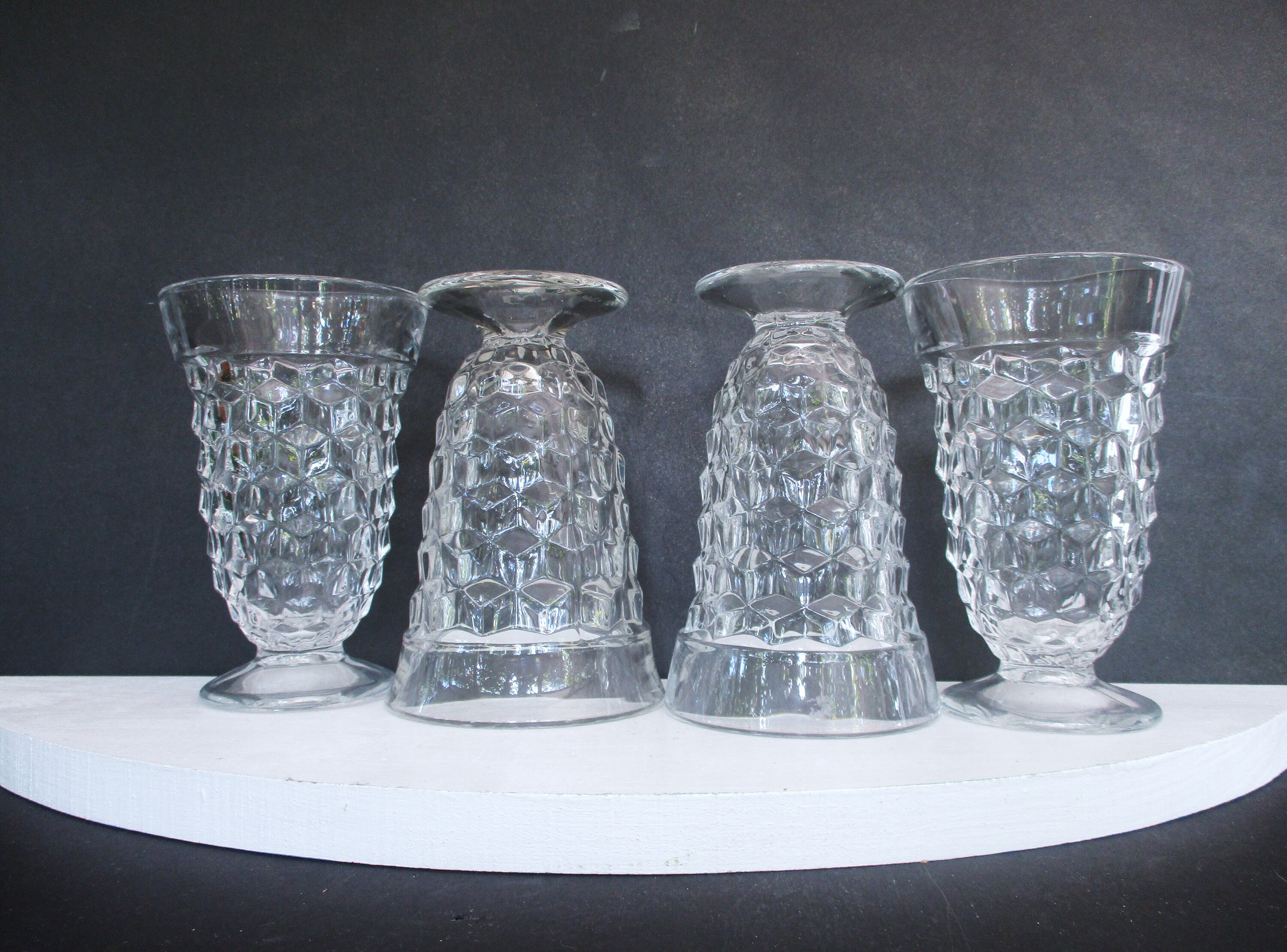 Vintage Clear Glass Whitehall Colony Drinking GlassesSet of 4 | Etsy