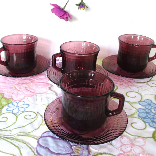 Purple Glassware - Etsy