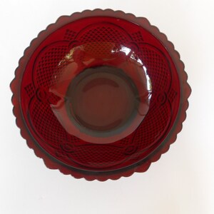 Vintage Avon Centennial Edition Cape Cod Ruby Red Bowl, Avon ...