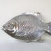 Vintage Silver Cast Aluminum Tray Fish Shape Embossed Serving - Etsy
