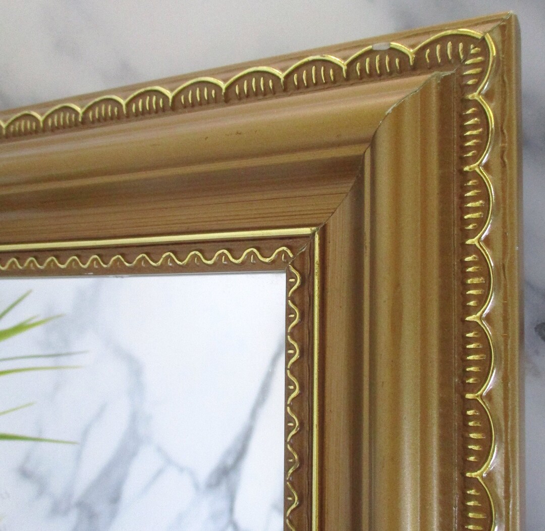 Vintage Wall Mirror,wooden Rectangle Mirror Frame;13.25" X 11.25 ...