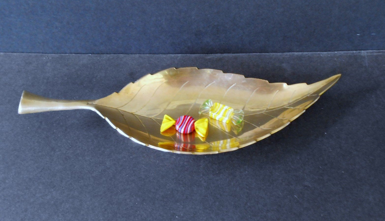 Brass Leafvintage Hand Created Art Brass Leaf Traybrass Leaf | Etsy