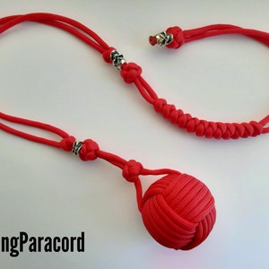 Paracord Monkey Fist Hand Braided Monkey Fist Keychain | Etsy