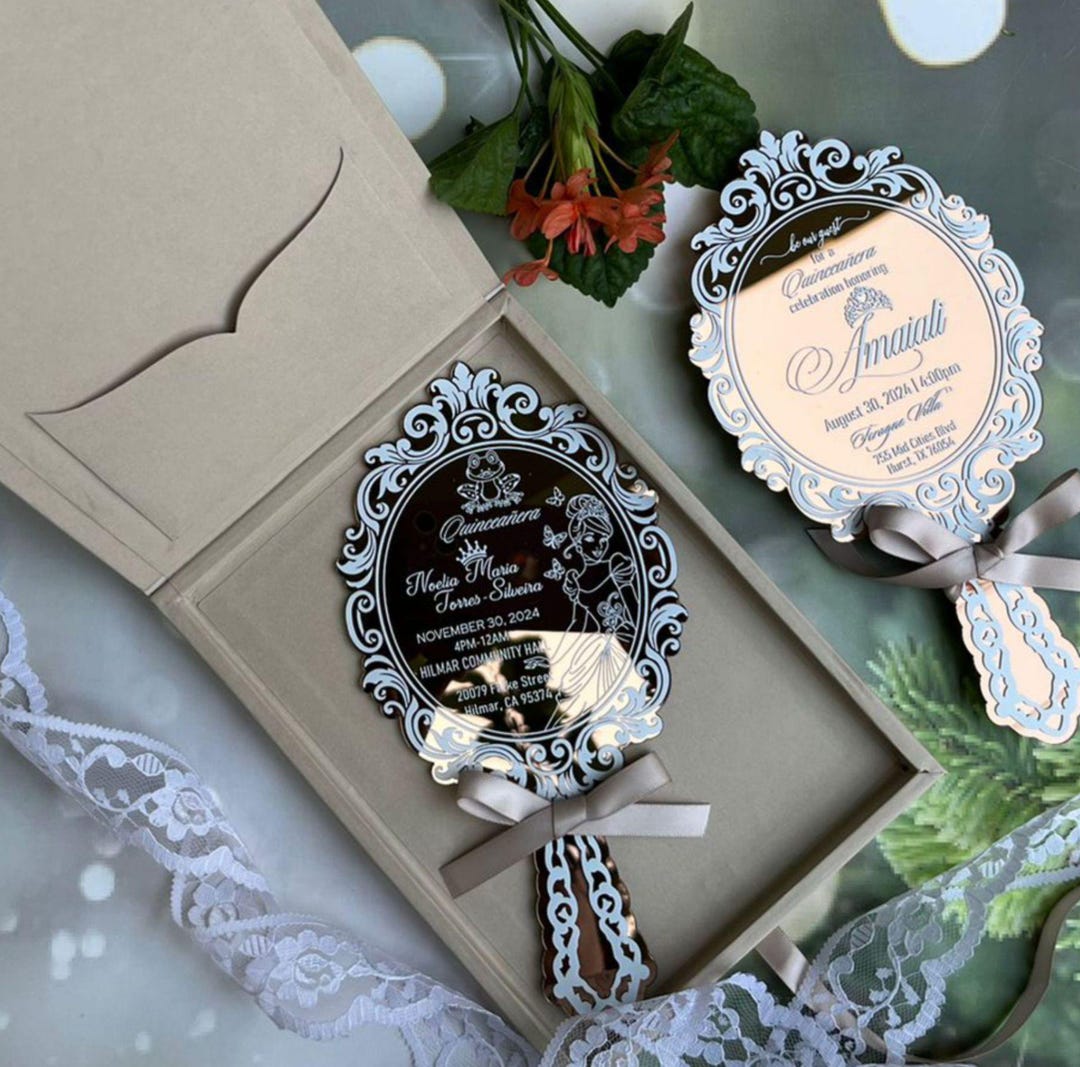 Butterfly Quinceañera Champagne Box Luxe Invitation — A Stunning ...
