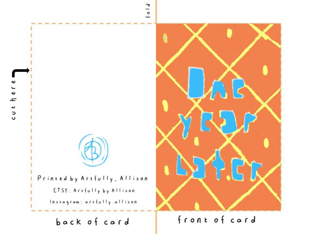 One Year Later Printable Download - Etsy