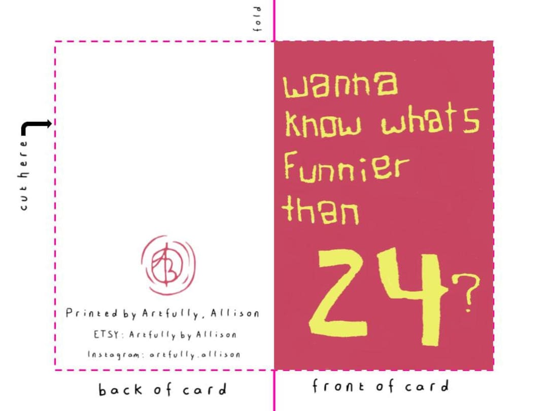 What's Funnier Than 24? Printable Download - Etsy
