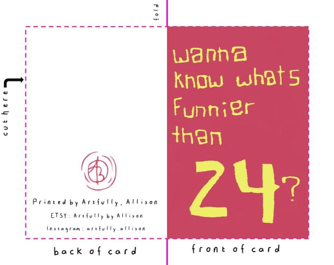 What's Funnier Than 24? Printable Download - Etsy