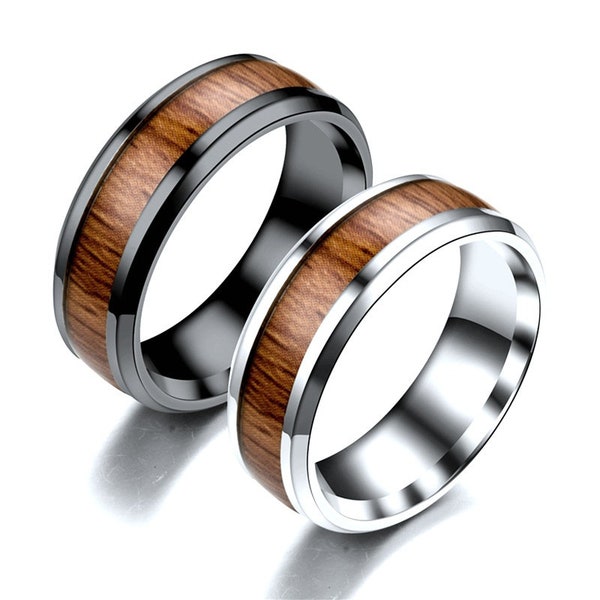Wood Grain Ring - Etsy
