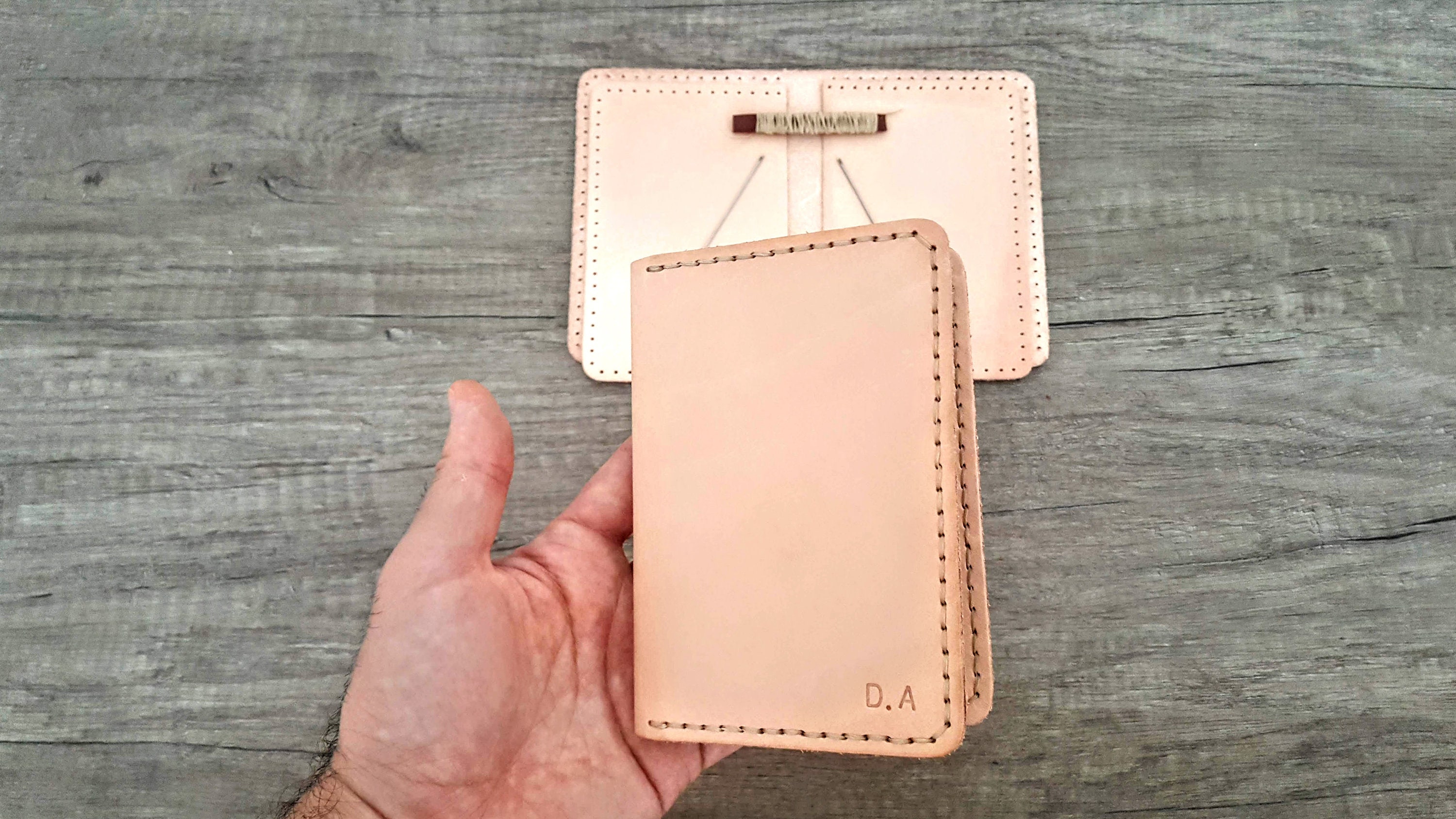 Leather passport cover craft kit make your self pocket journal | Etsy