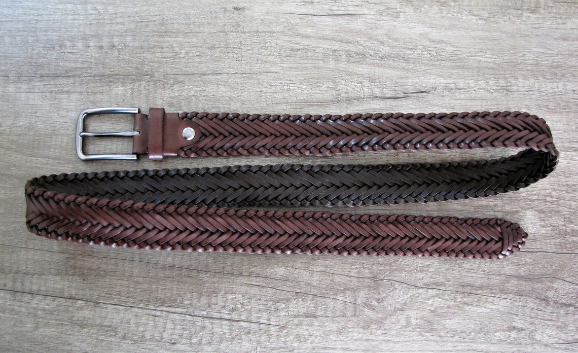 Personalized Hand Braid Leather Belt Braided Belt Handcrafted - Etsy