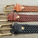 Big Size Leather Belt Handcrafted Braided Belts Special Gift - Etsy