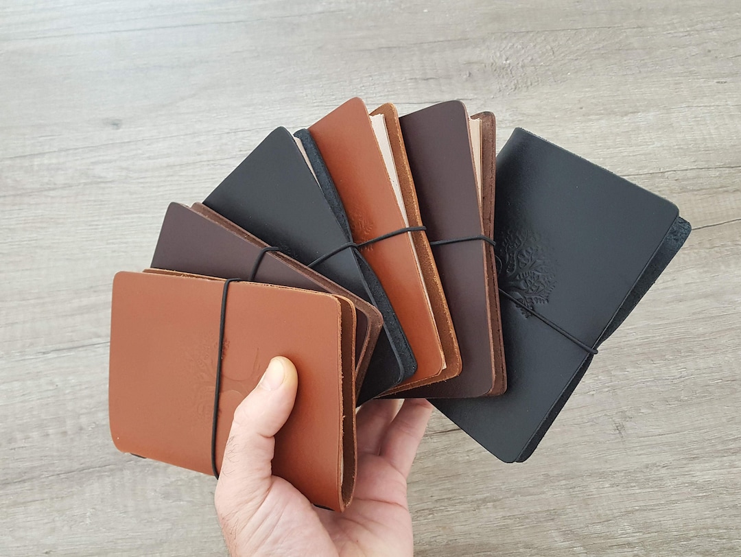 Leather Journal Notebook Cover Free Personalisation Pocket Book ...