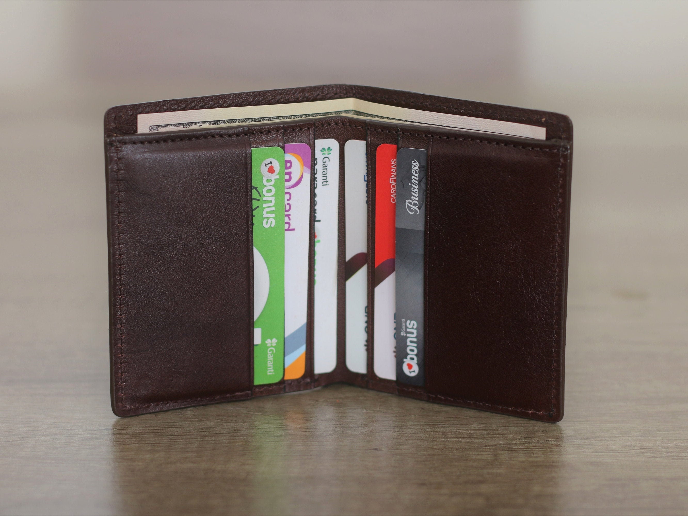 Leather Wallet Personalised Gifts for Boyfriend, Handcrafted Tree Print ...