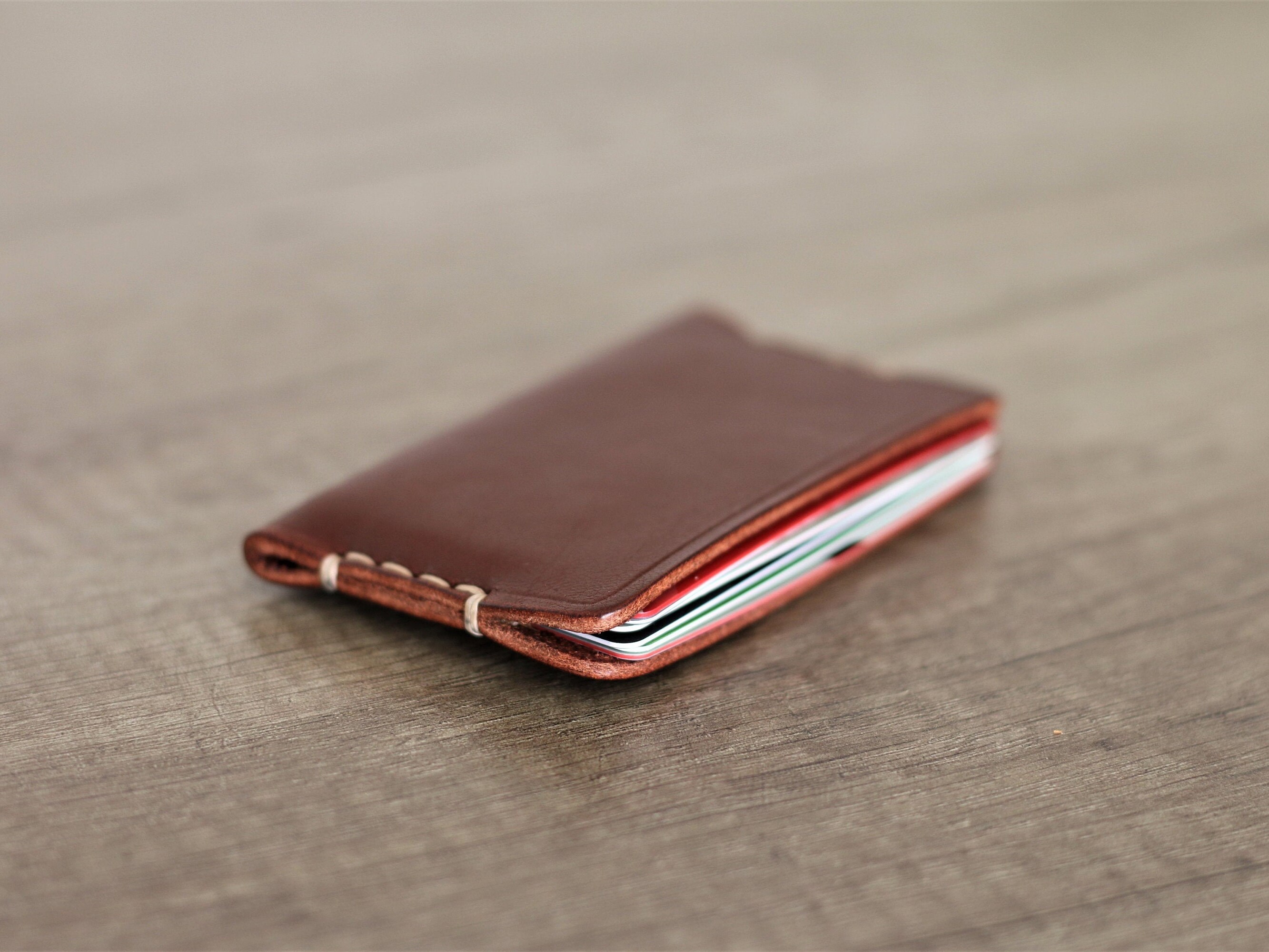 Slim Card Case Free Personalized Leather Credit Card Holder - Etsy ...