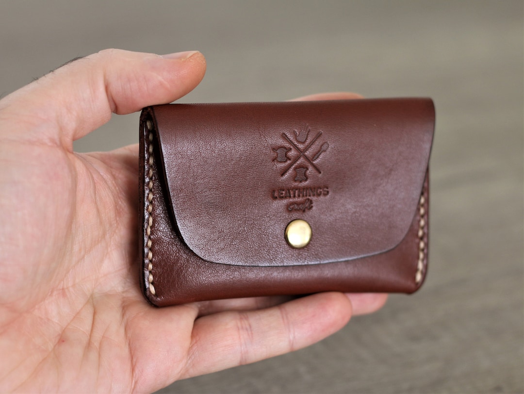 Leather Card Wallet Credit Card Holder Business Card Case Coin Purse ...