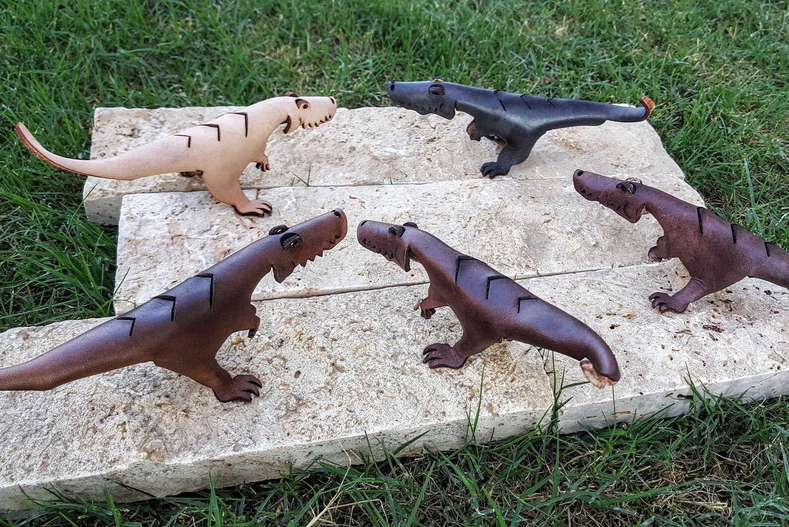 Leather Dinosaur Handcrafted T-rex Ornament Objects for | Etsy