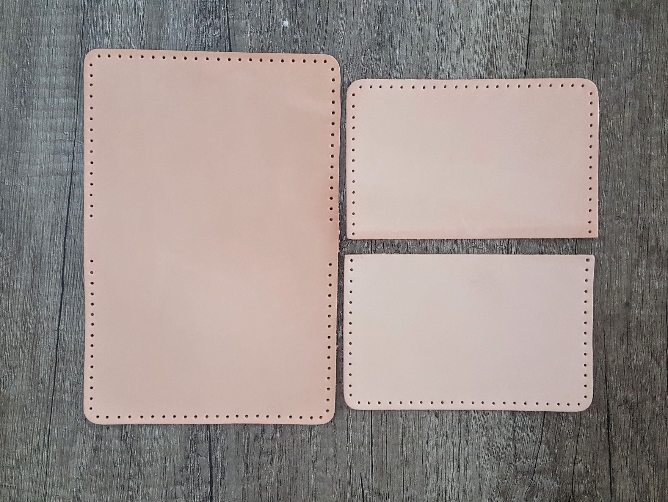 Leather passport cover craft kit make your self pocket journal | Etsy