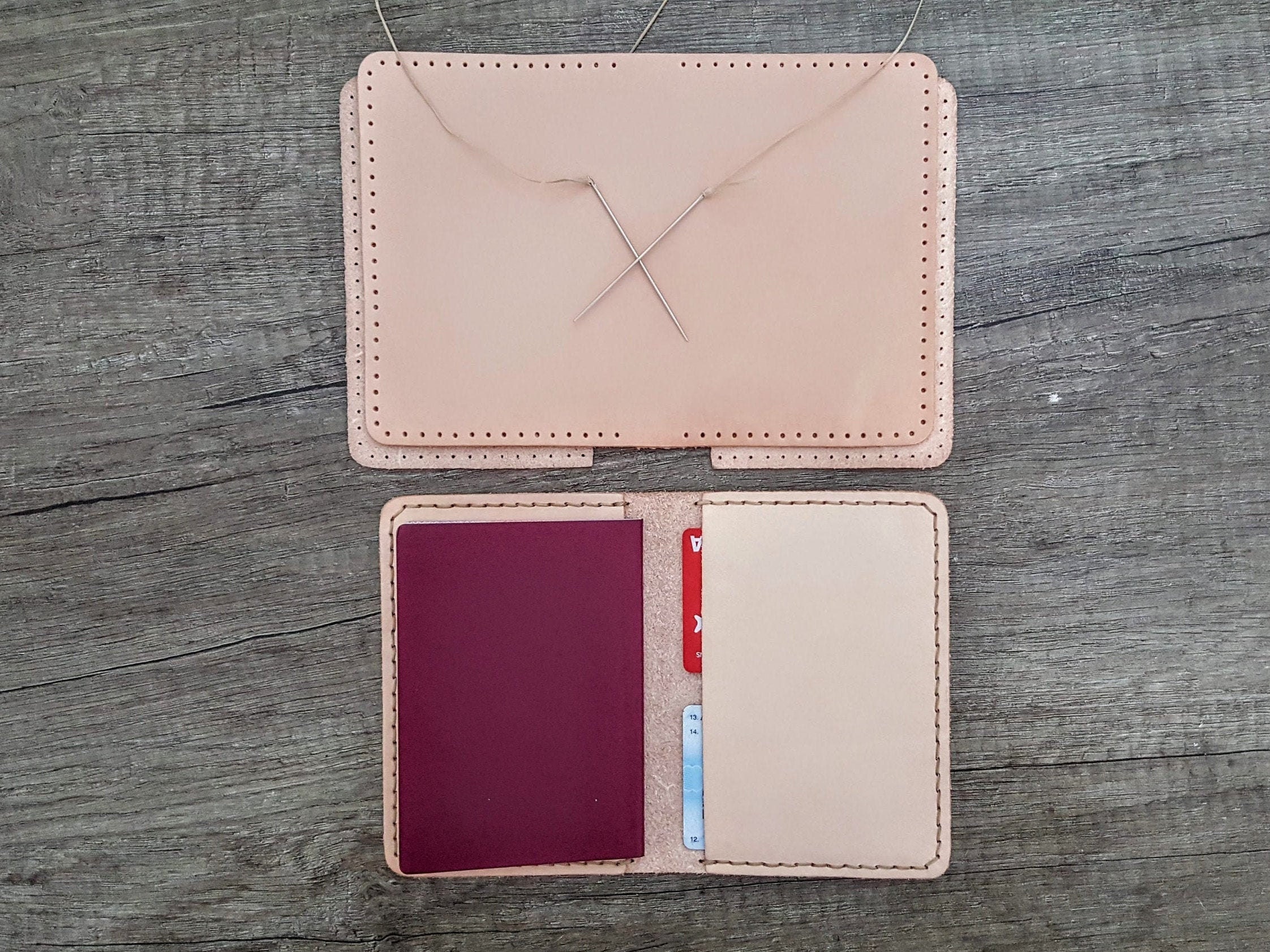 Leather Passport Cover Craft Kit Make Your Self Pocket Journal Notebook ...