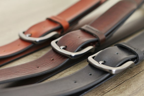 Elegant Leather Belt Unisex Full Handcrafted Belt for | Etsy