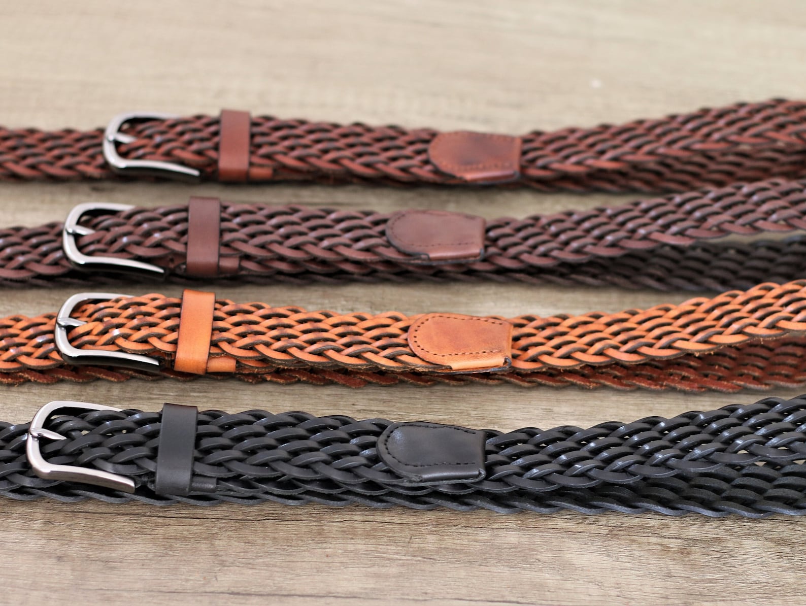Best Leather Braided Belt, Women's Genuine Braid Belt, Personalize for ...