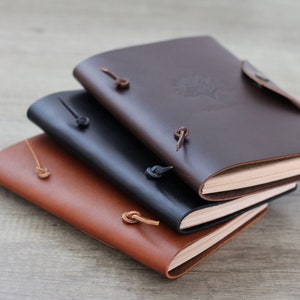 Personalized Leather Journal, Customizable Notebook for Traveller ...