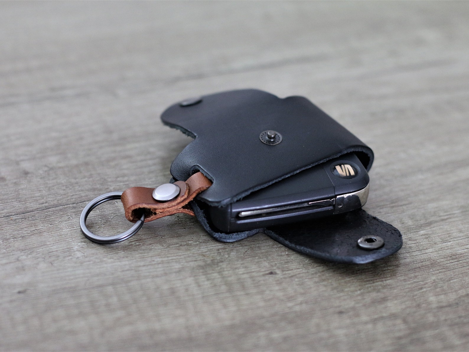 Leather Smart Car Keycase Personalized Key Holder Smart - Etsy