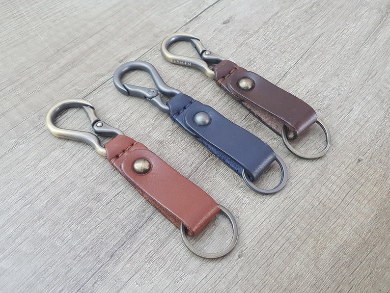 Leather Keychain Hanger Belt Loop Key Chain Belt Lanyard - Etsy