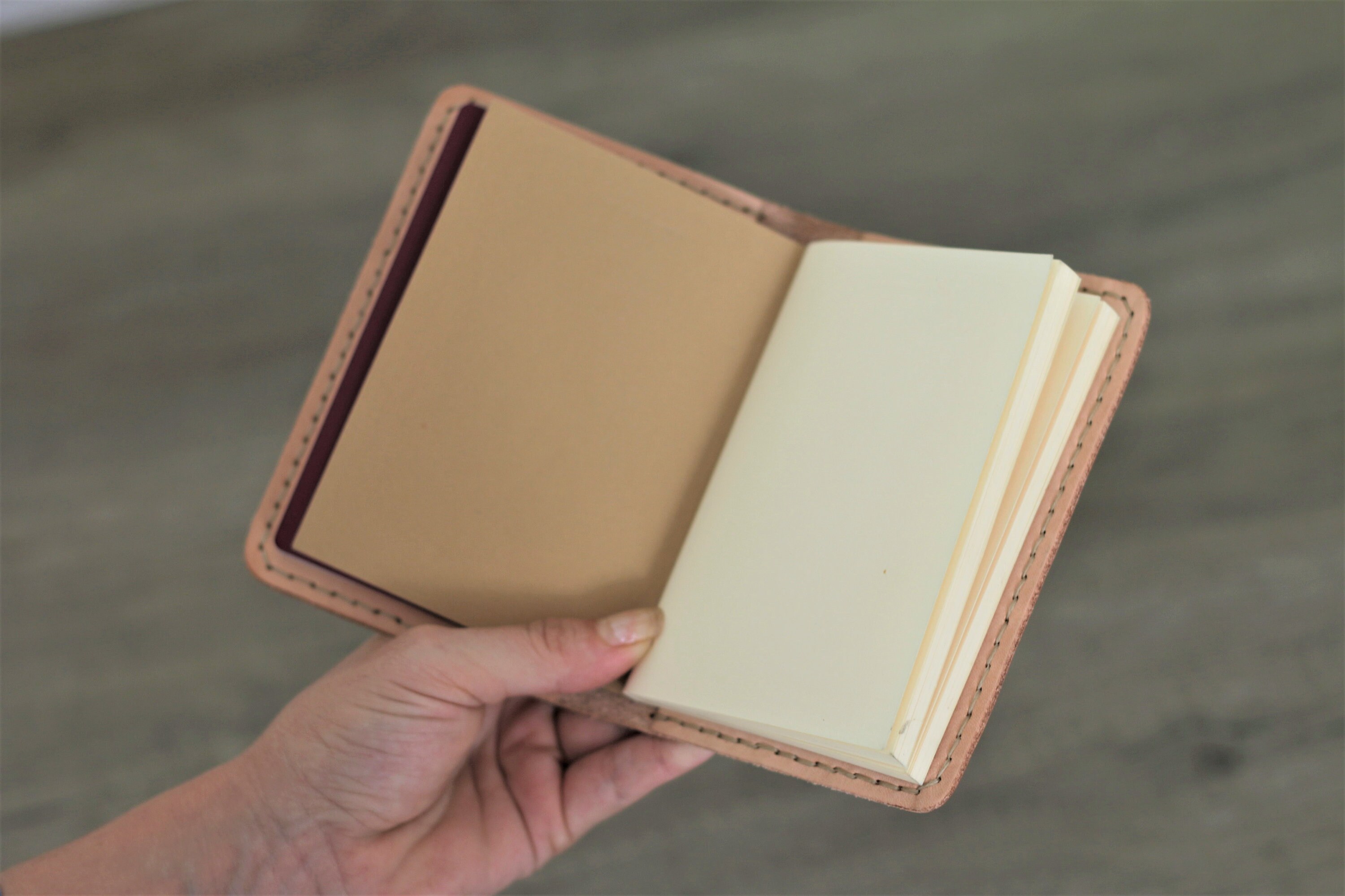 Leather passport cover craft kit make your self pocket journal | Etsy