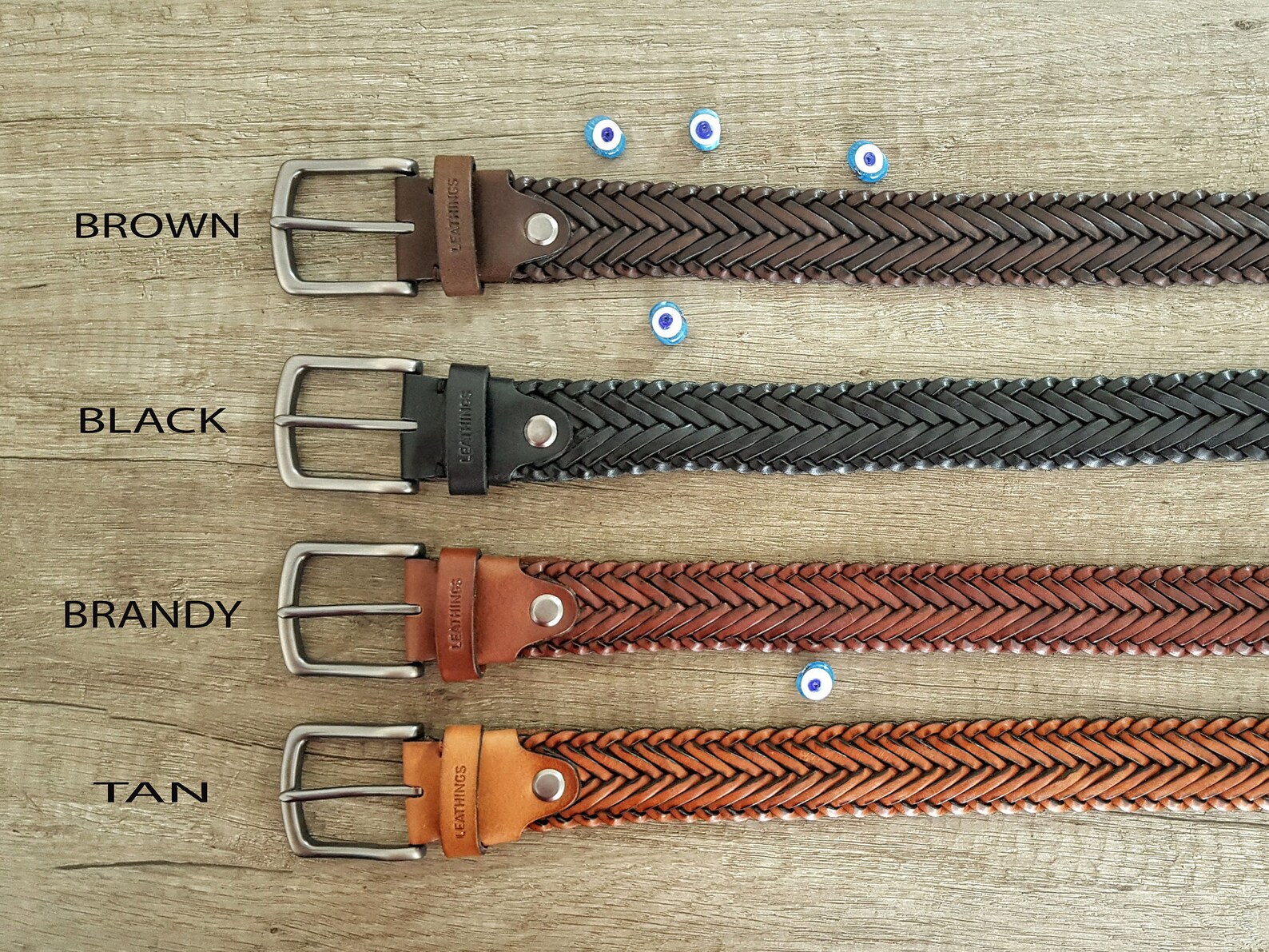 Braided Leather Belt Free Personalized Hand Woven Belt Gift for Women's ...