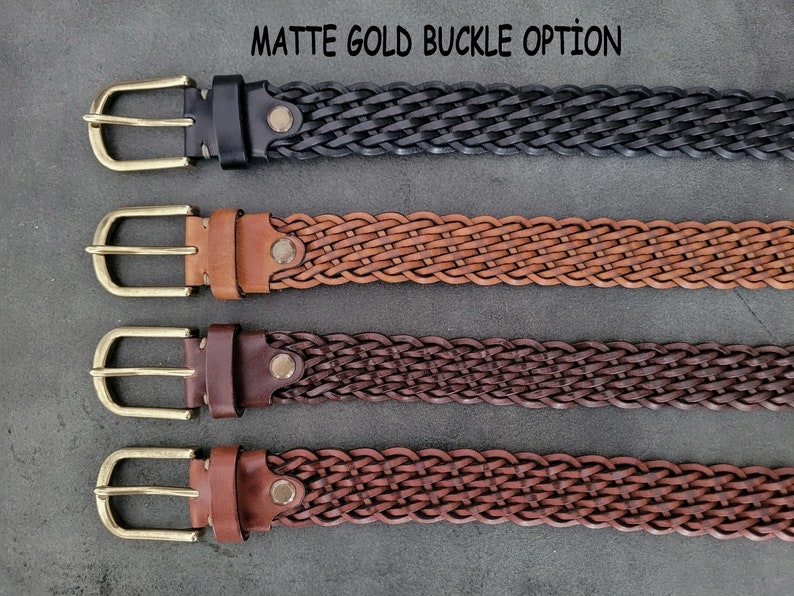 Best Leather Braided Belt Women's Genuine Braid Belt | Etsy