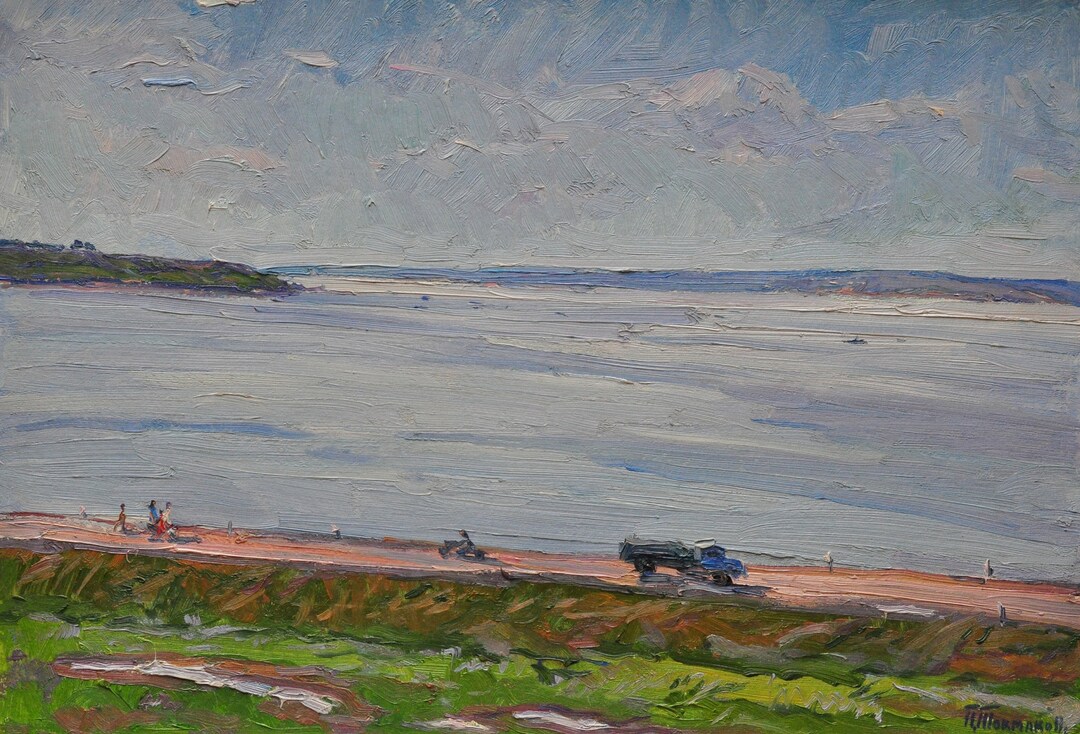 Original Oil Painting Vintage, One of a Kind Art Oil. Oil Painting Landscape, Ukrainian Artist ...