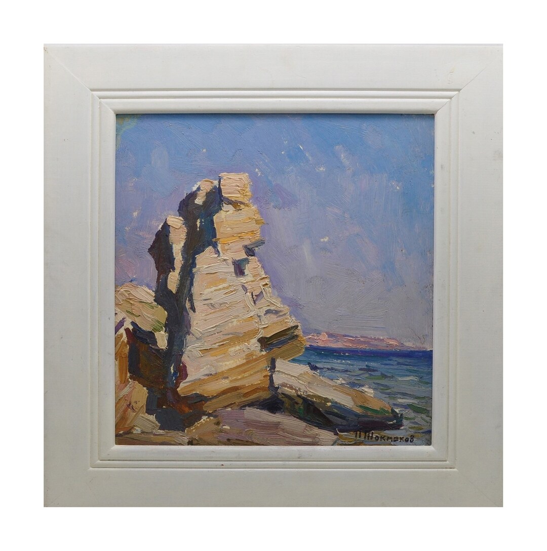 Original Oil Painting, Ukrainian Artist Pavel Tokmakov, Impressionist Painting, Vintage, Mid ...