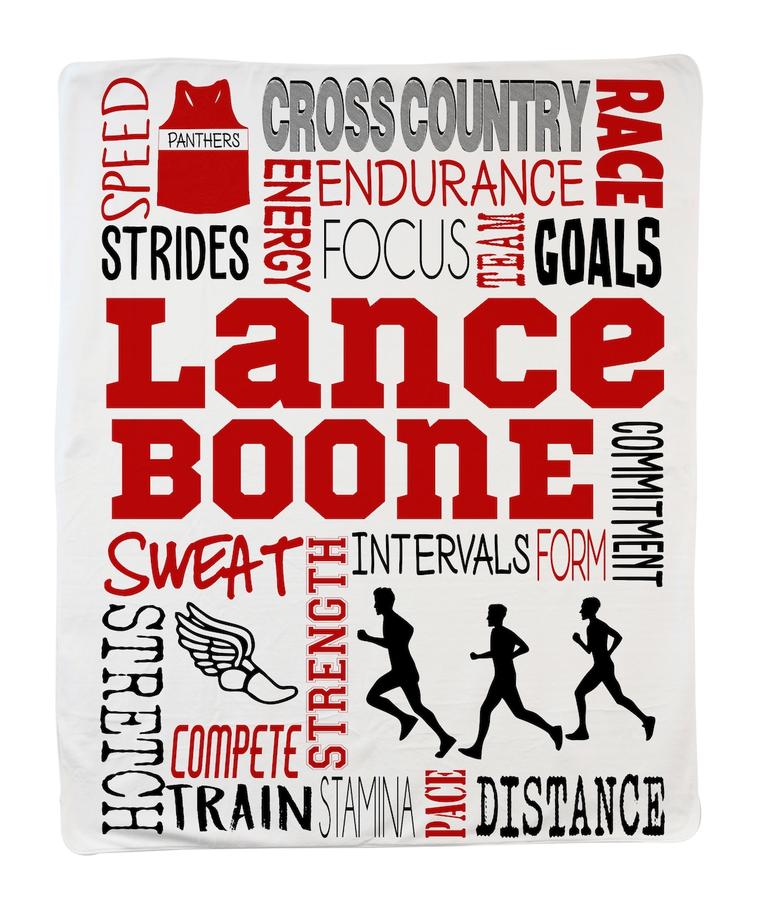 Large Cross Country Personalized Blanket Boy or Girl - Etsy