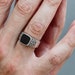 Men Onyx Rings/ Squircle Onyx Ring/ Black Onyx Signet/ Silver Onyx Men ...