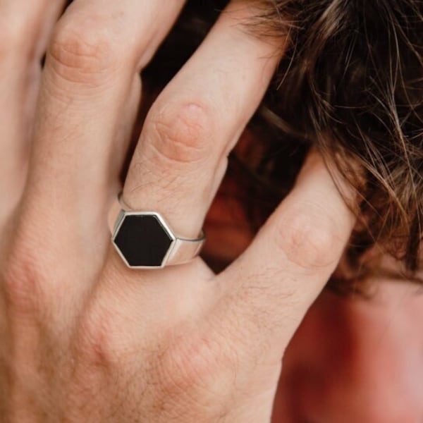 Hexagon Ring - Etsy