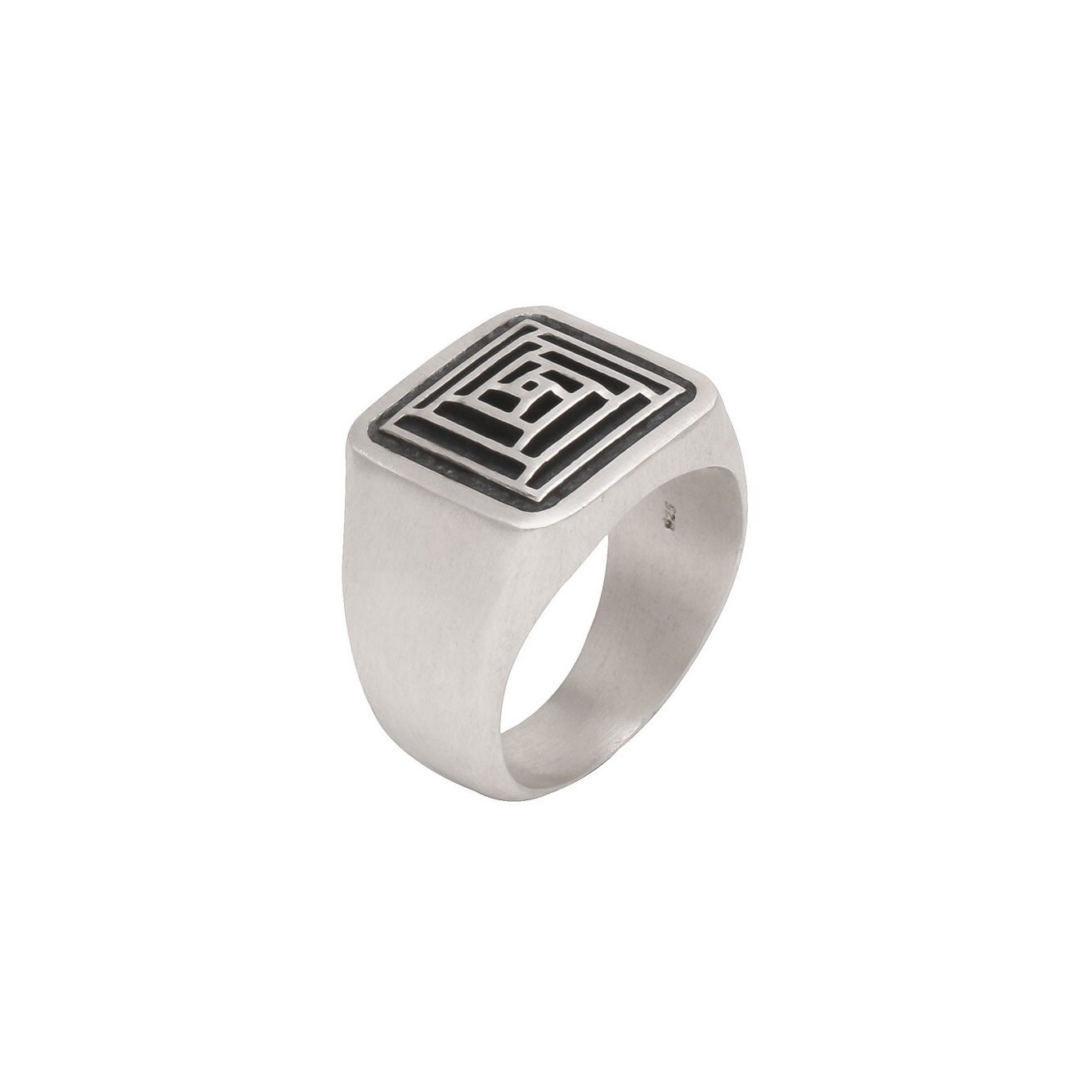 Square Signet Ring Men/ Mens Signet Ring Pattern/ Mens Square - Etsy