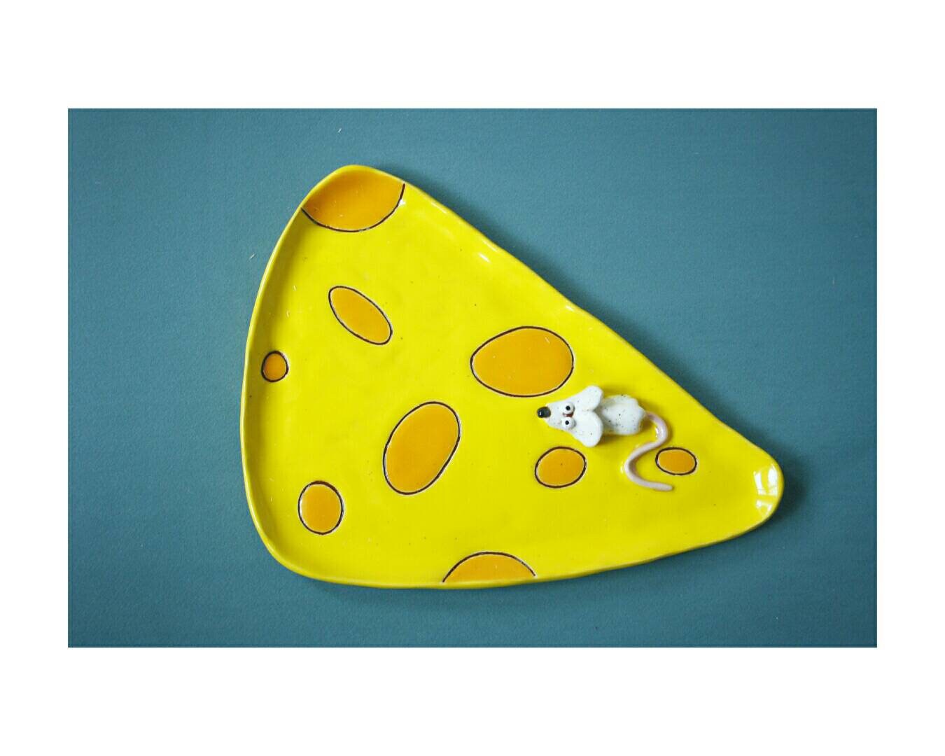 Ceramic Cheese Yellow Plates Serving Platter Cheese Board - Etsy