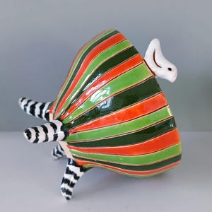 Green Bowl With Bird on Legs, Serving Ceramic Plate, Ice Cream Bowl ...