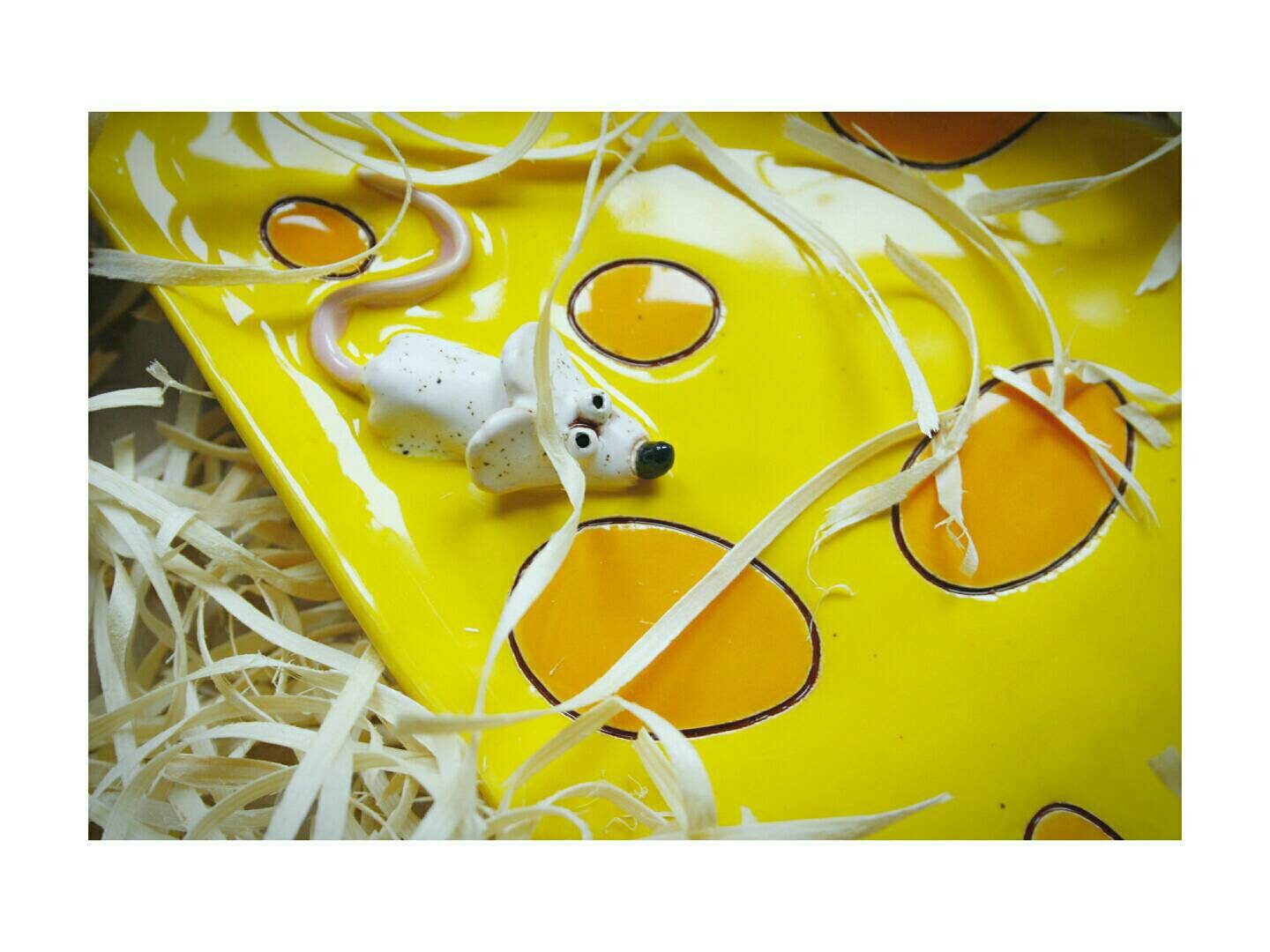 Ceramic Cheese Yellow Plates Serving Platter Cheese Board - Etsy