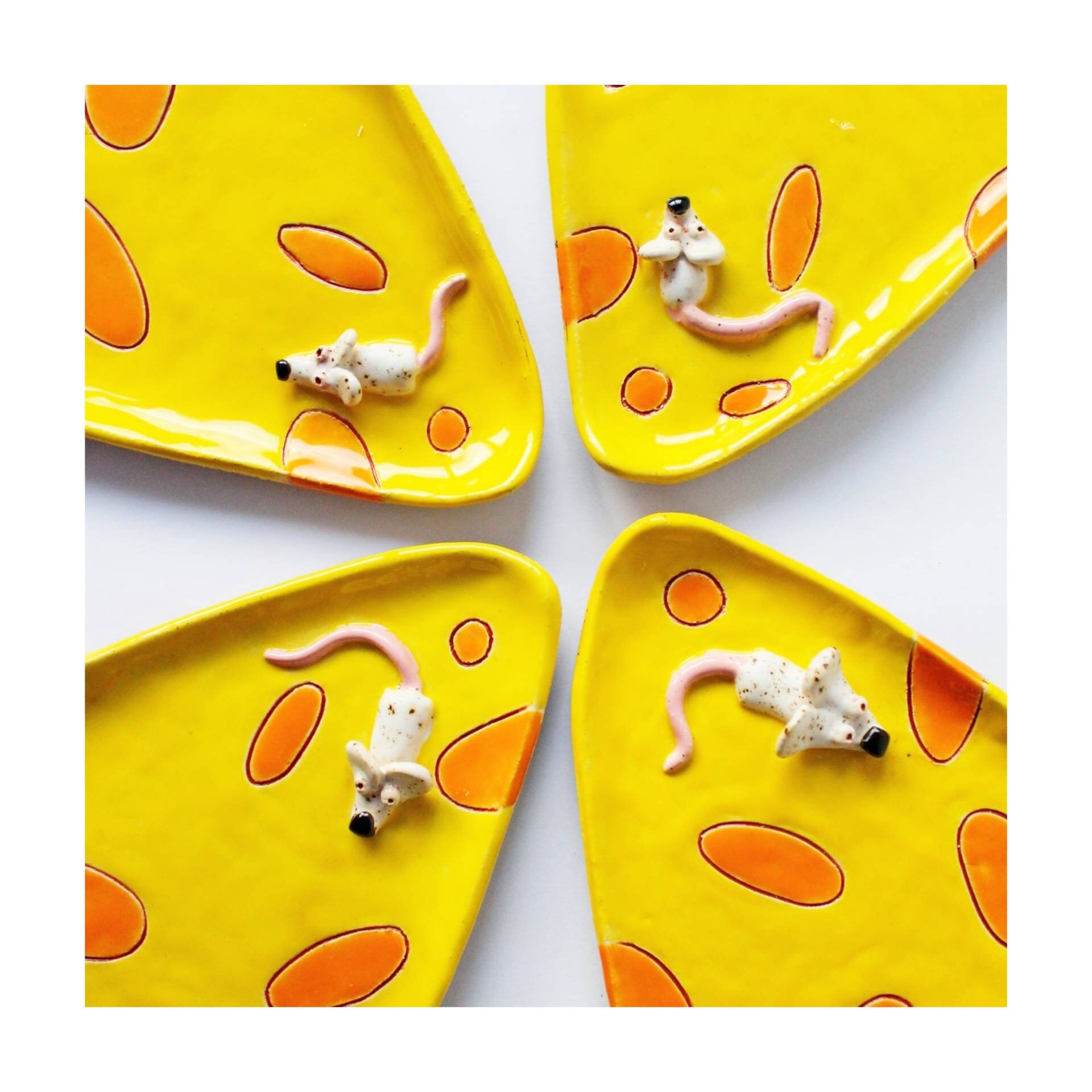 Ceramic Cheese Yellow Plates Serving Platter Cheese Board - Etsy